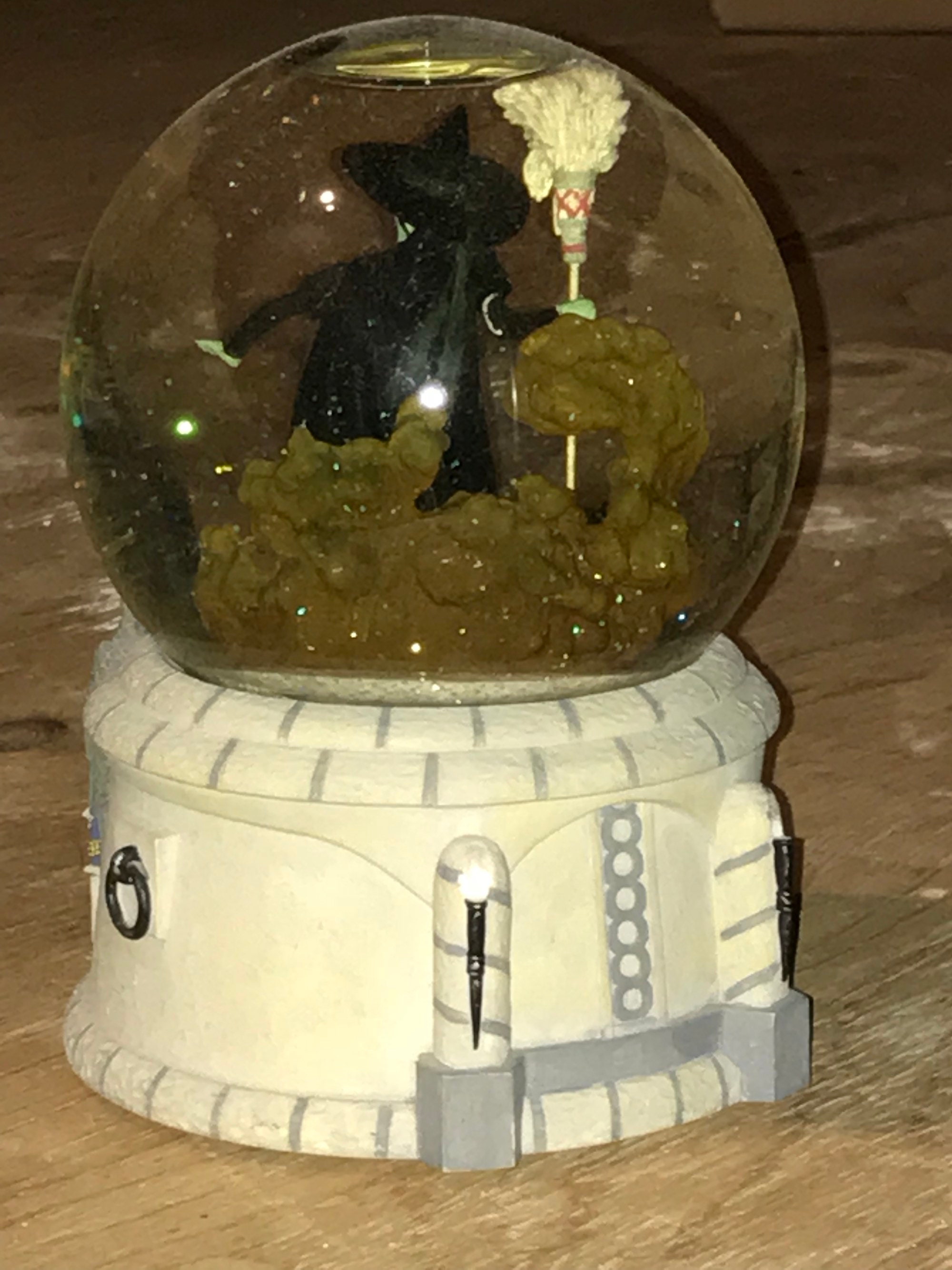 Ceramic WICKED WITCH Wizard of OZ Snow Globe Decoration 90s | Etsy