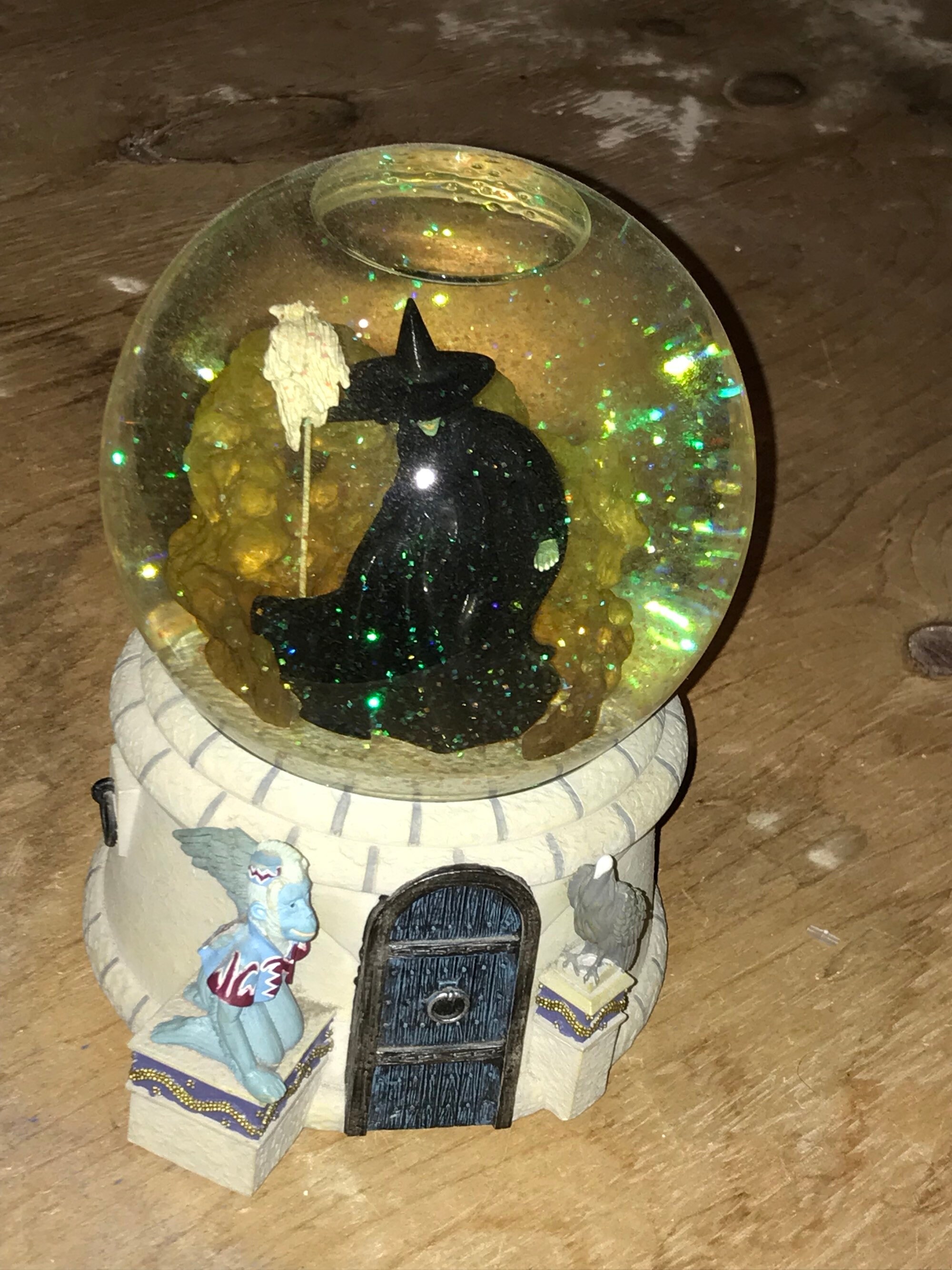 Ceramic WICKED WITCH Wizard of OZ Snow Globe Decoration 90s | Etsy