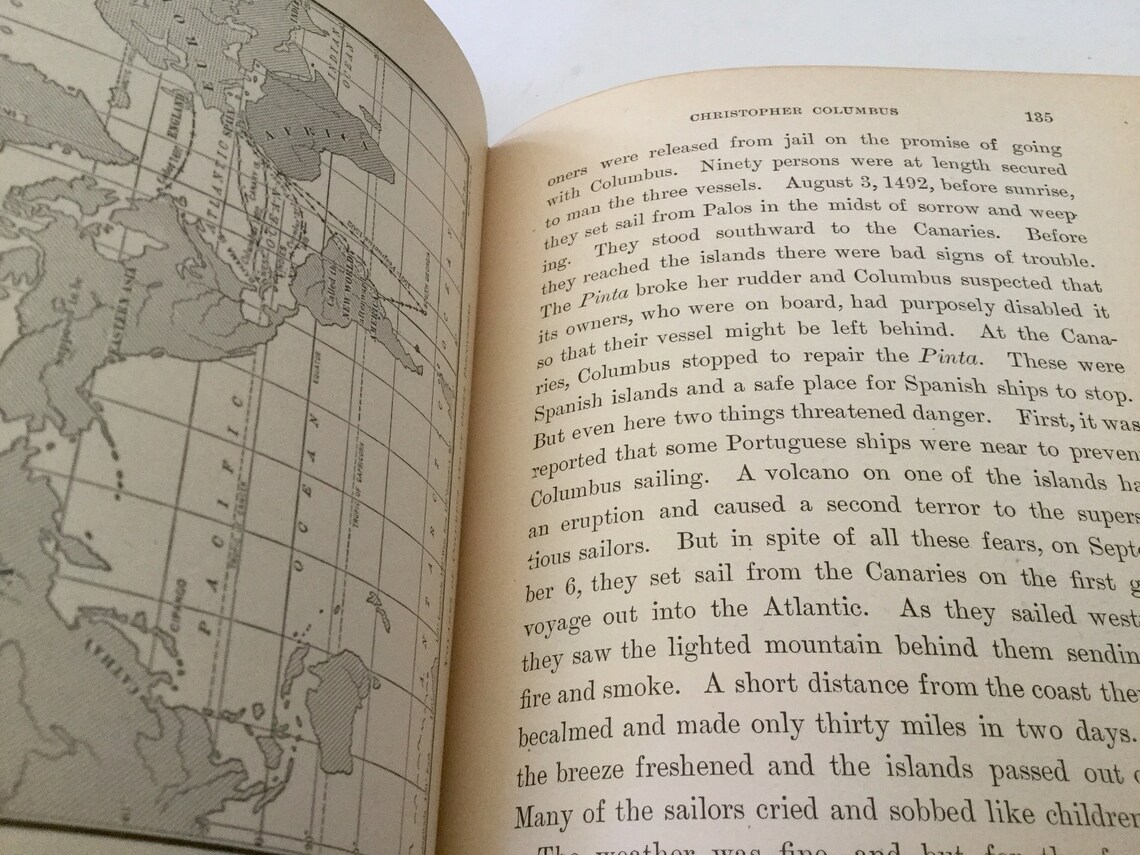 Early 1900s American School Textbook Pioneer History Stories | Etsy