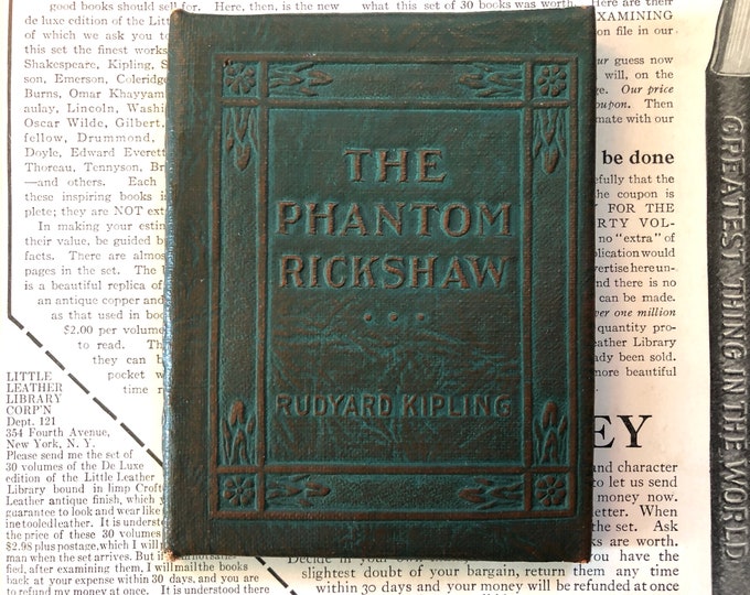 TINY Book the Phantom Rickshaw, 1920s Little Leather Library Corp ...