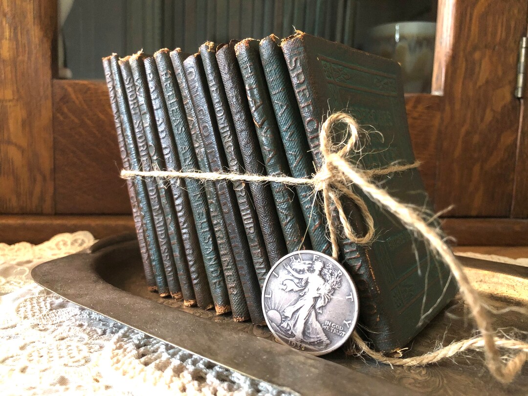 1920’s Little Leather Library TINY Books Lot of 13 for Decor, RUSTIC ...