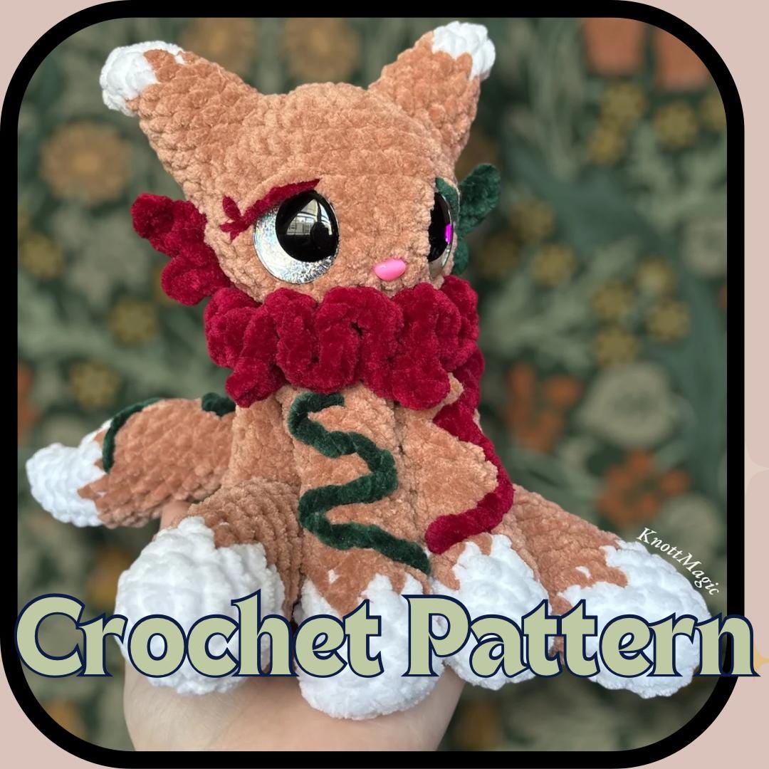 Me-mow Gingerbread Kitty Crochet Pattern - Etsy