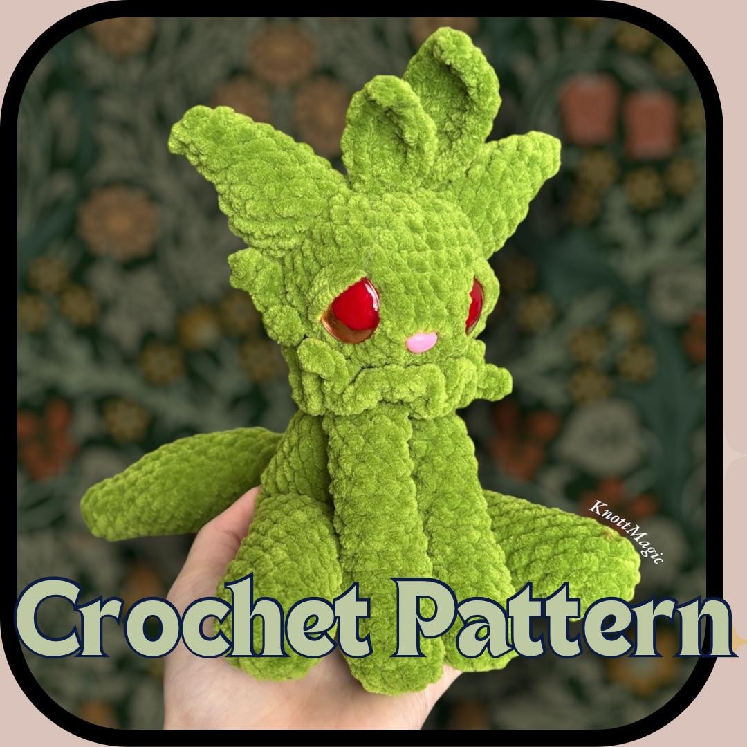 Me-mow Sprout Kitty Crochet Pattern - Etsy