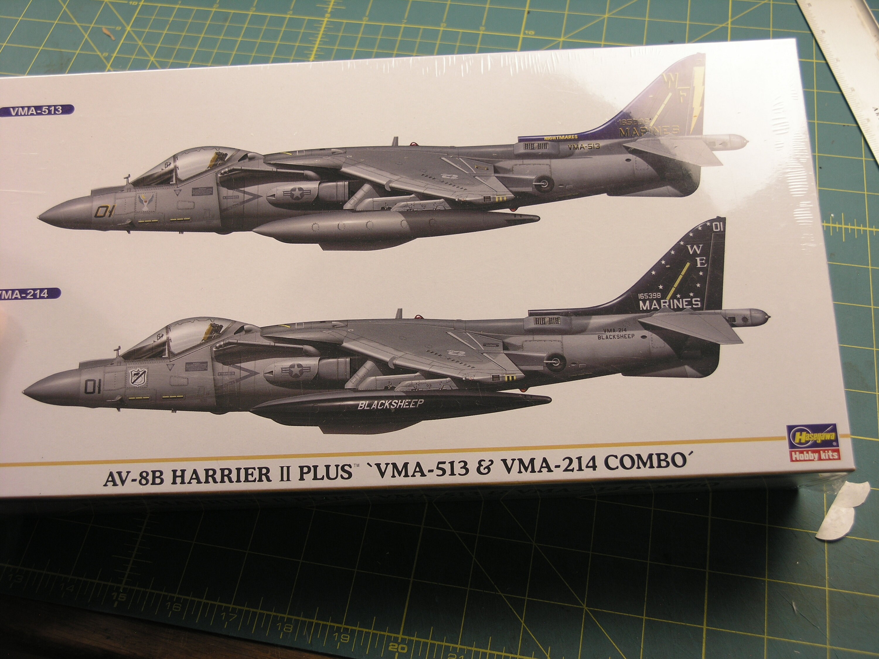 Plastic Model Kit,av8b Harrier Jump Jet, 2 Kits in 1, Vintage Hasegawa ...