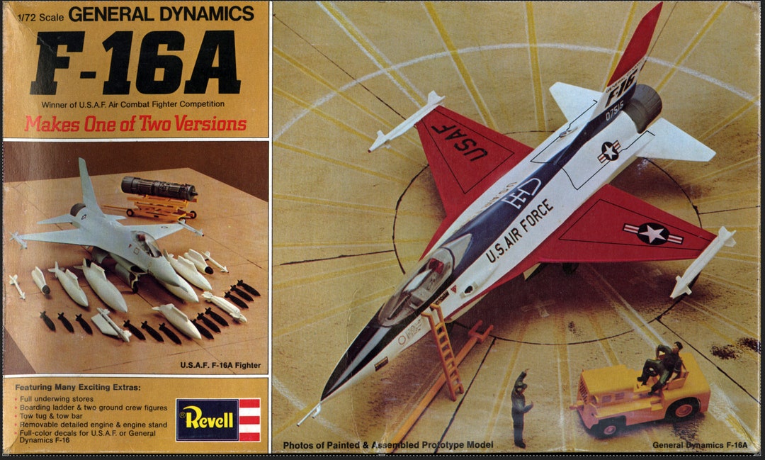 Plastic Model Kit, Revell, F16A Falcon, With Complete Underwing Stores ...