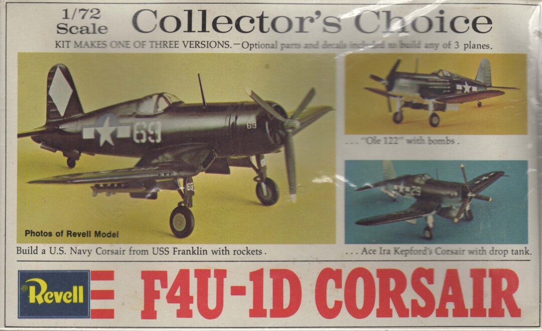 F4U-1D, Vintage Revell, Collectors Choice, 1/72 Scale Sealed Kit, New ...