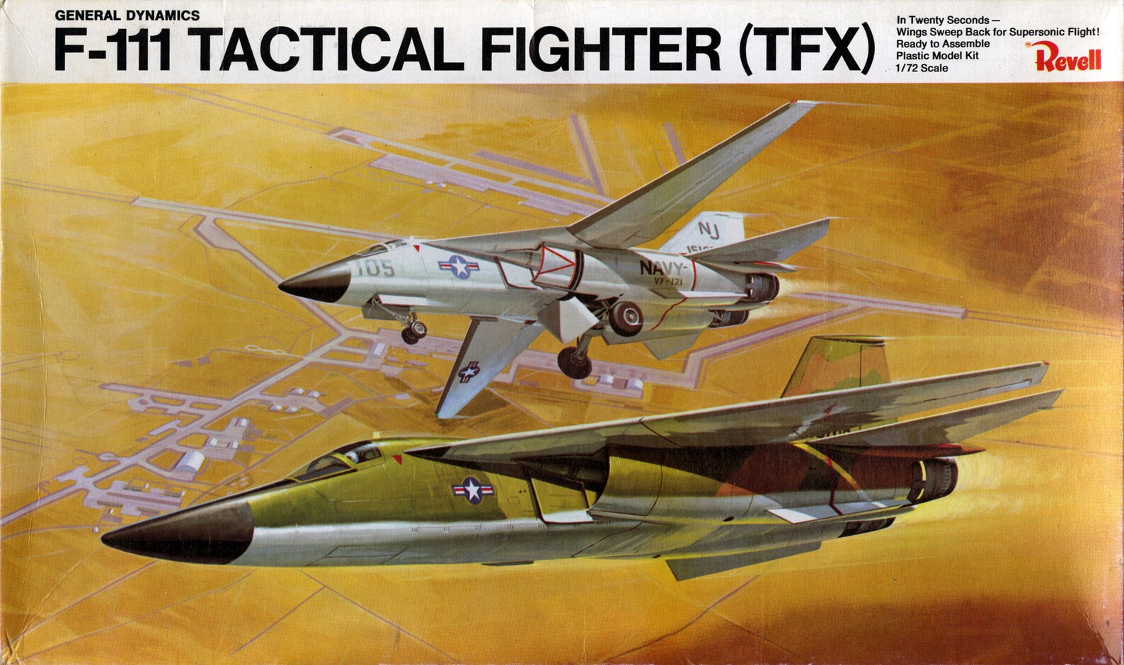 Plastic Model Kit Rare 1/72 Revell F111-tactical Fighter TFX - Etsy