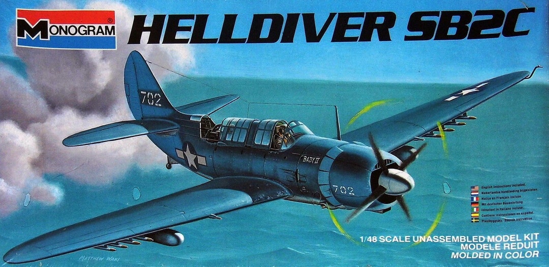 Monogram Helldiver SB2C 1/48 Scale Plastic Model Kit Factory - Etsy