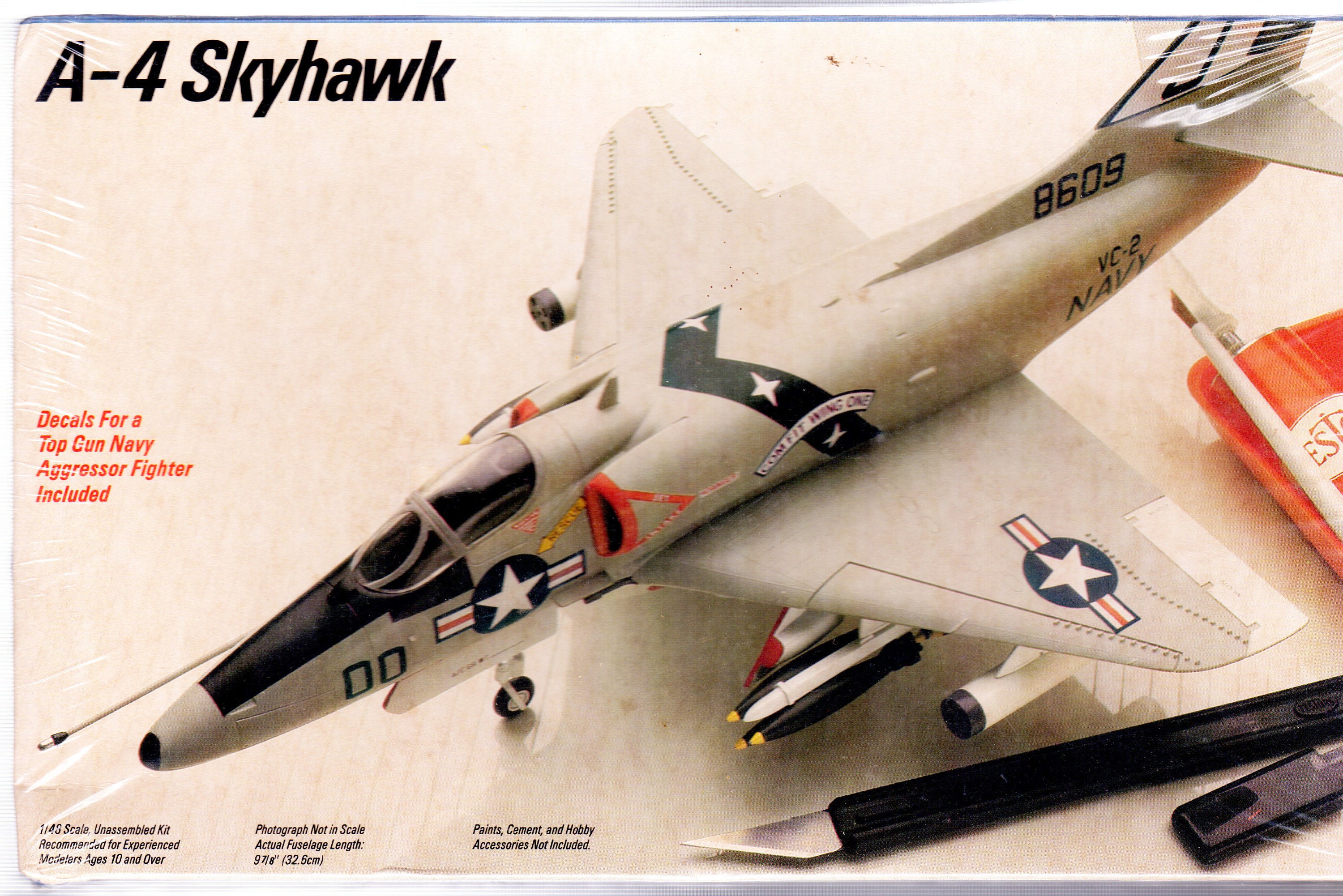 Testors A4 Skyhawk 1/48 Scale Plastic Model Kit Factory - Etsy