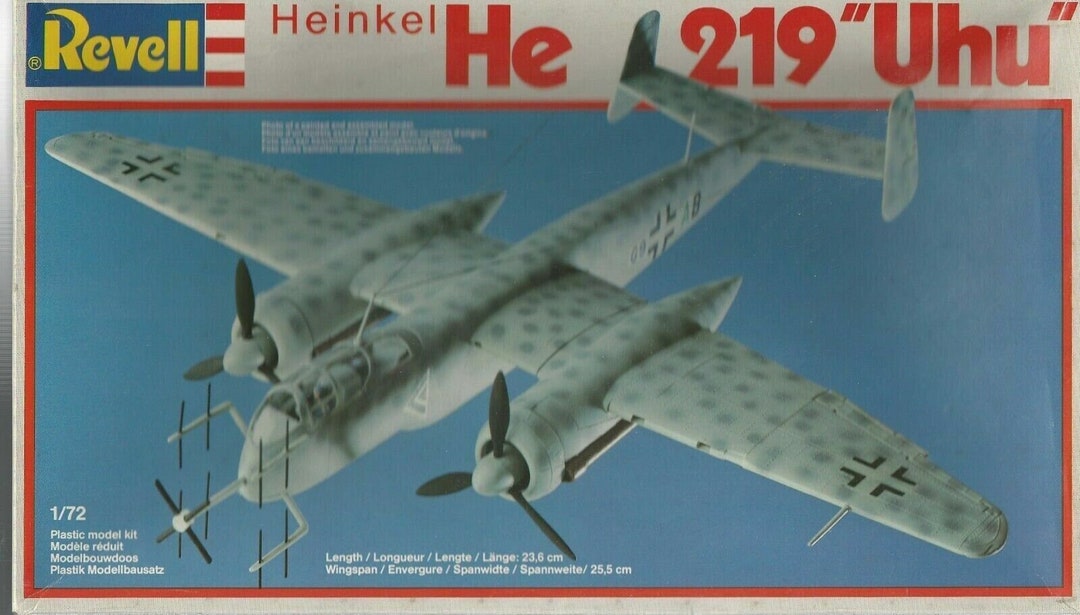 Revell, Heinkel He 219 "uhu", 1/72 Scale Plastic Model Kit Factory ...