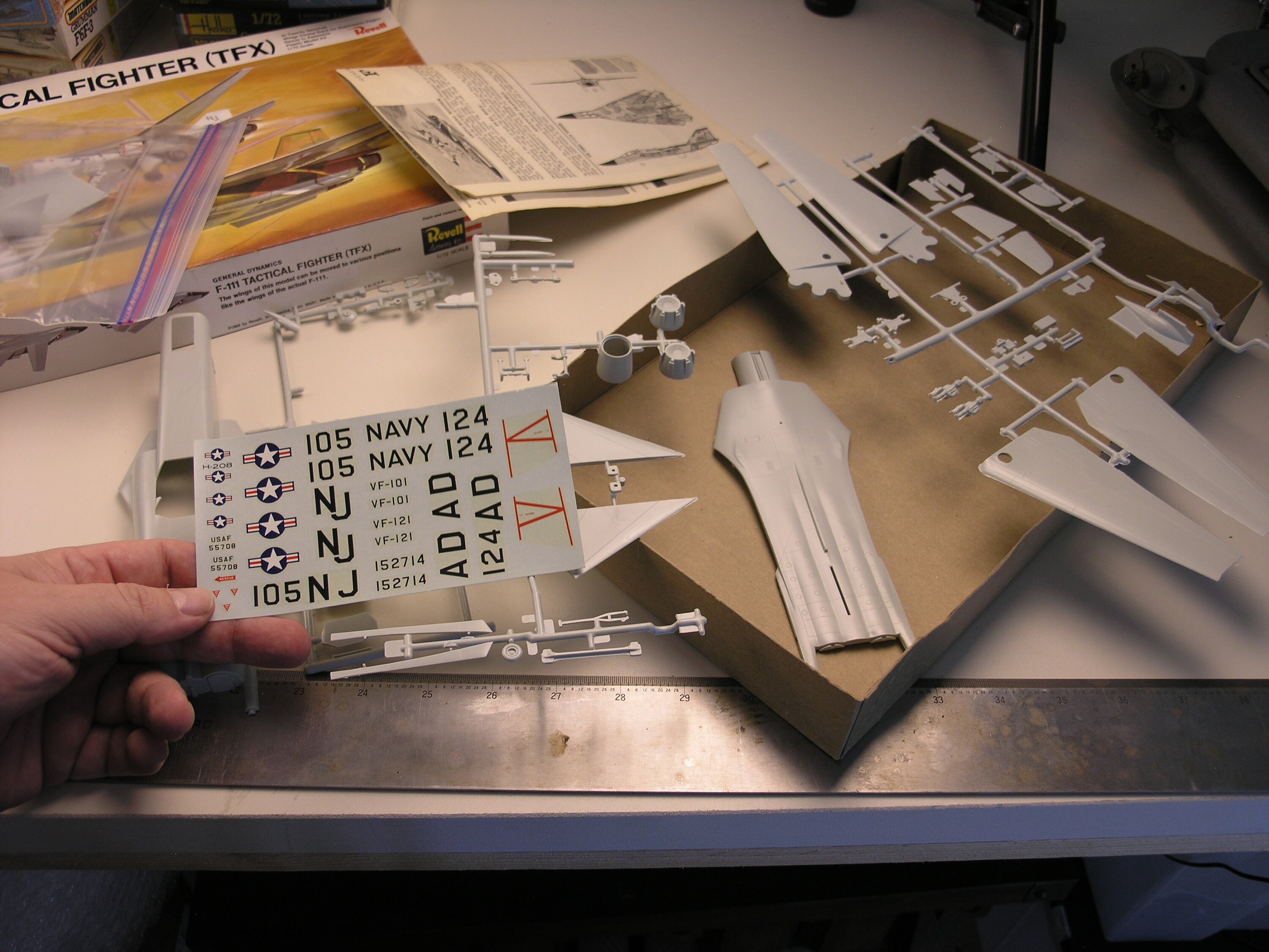 Plastic Model Kit Rare 1/72 Revell F111-tactical Fighter TFX - Etsy