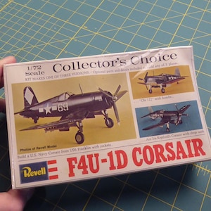 F4U-1D, Vintage Revell, Collectors Choice, 1/72 Scale Sealed Kit, New ...