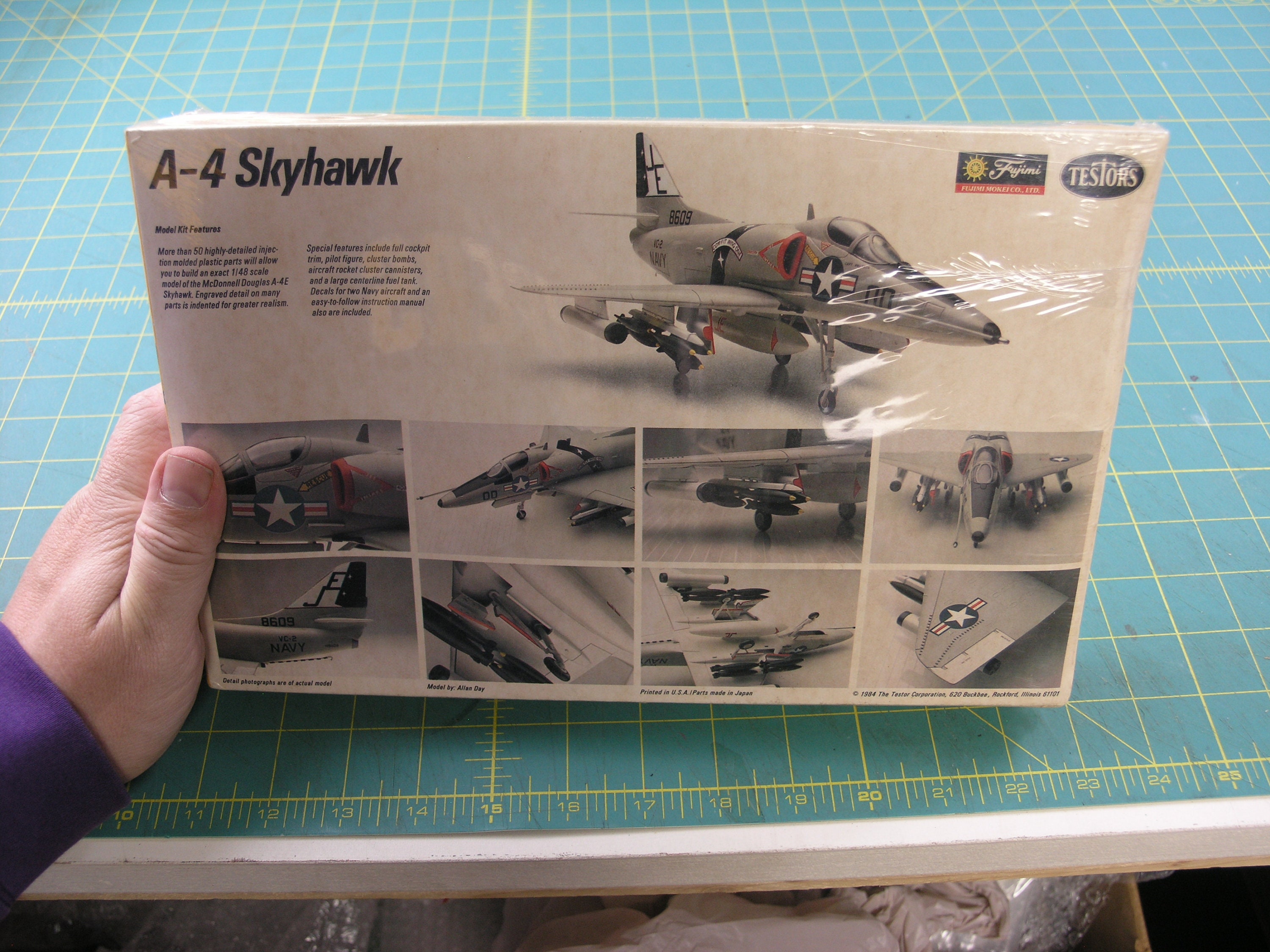Testors A4 Skyhawk 1/48 Scale Plastic Model Kit Factory - Etsy