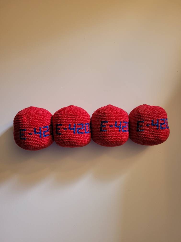 Personalized Crocheted Hacky Sack Footbag Ball Custom Gift - Etsy