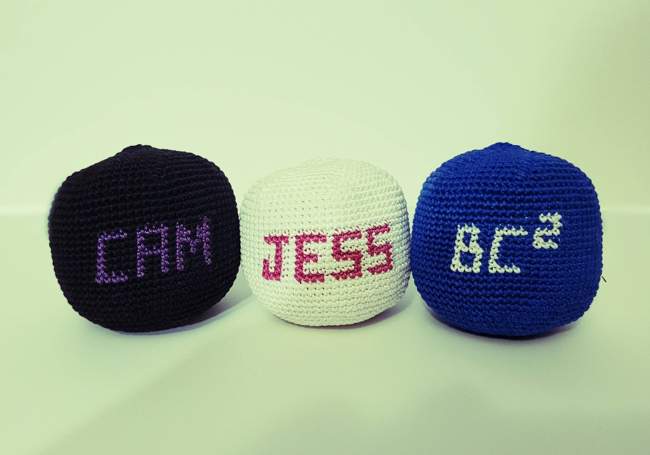 Personalized Crocheted Hacky Sack Footbag Ball Custom Gift - Etsy