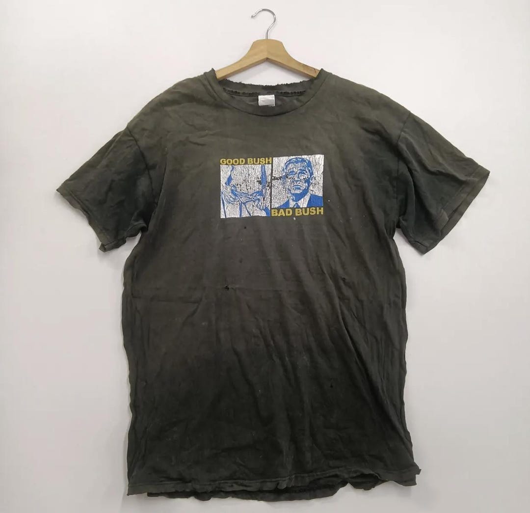 Vintage Good Bush Vs Bad Bush Distressed Size M #C - Etsy
