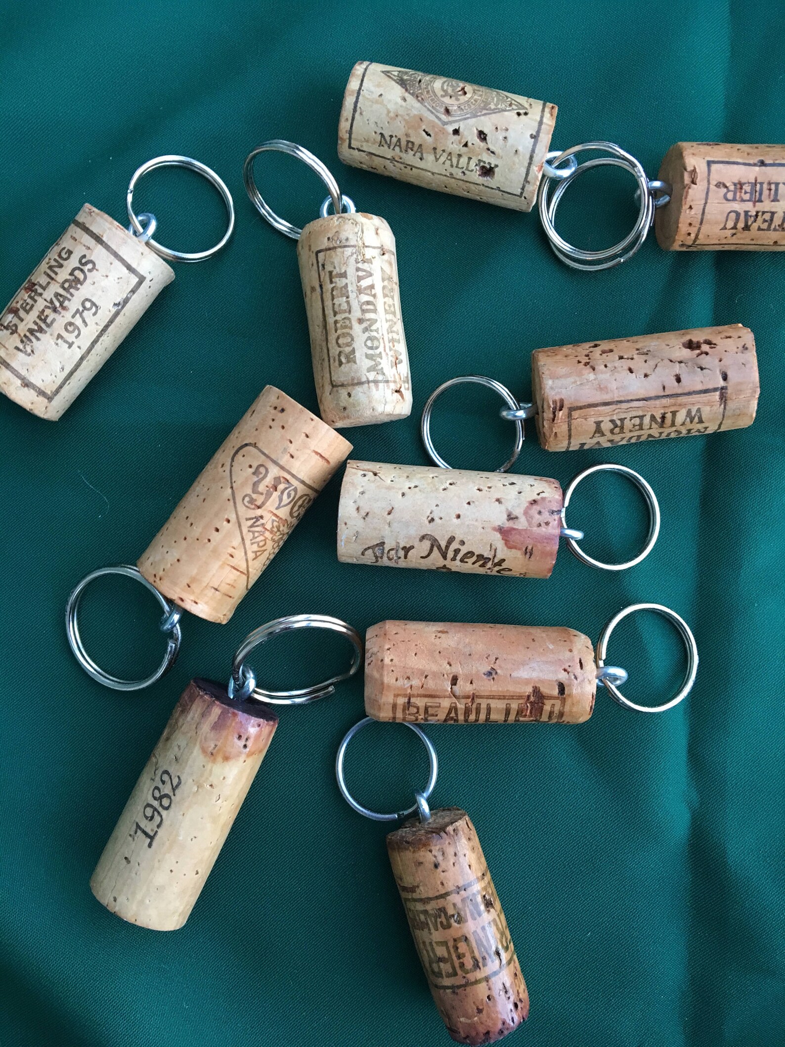 Wine Cork Key Chain - Etsy UK