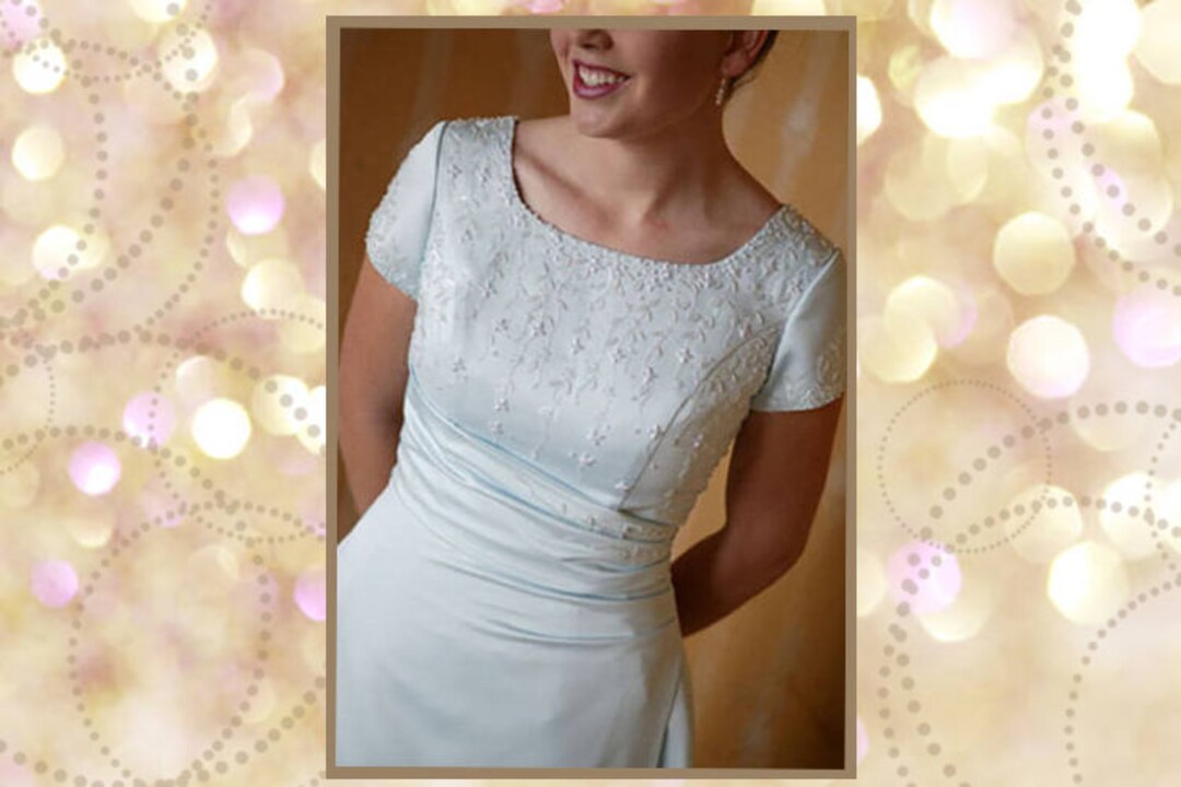 LDS Temple Ready All White Size 4 or Size 6 Wedding Dress, Mormon ...