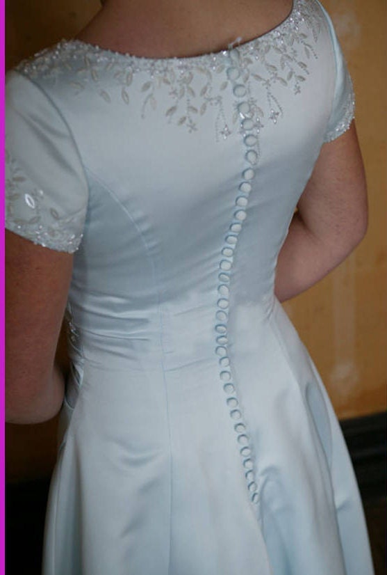 LDS Temple Ready All White Size 4 or Size 6 Wedding Dress, Mormon ...