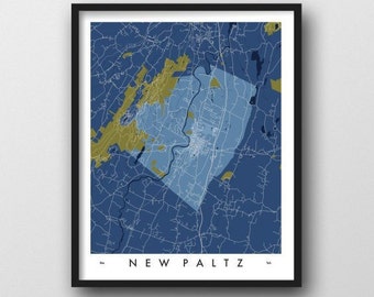 New Paltz Map Print - Etsy