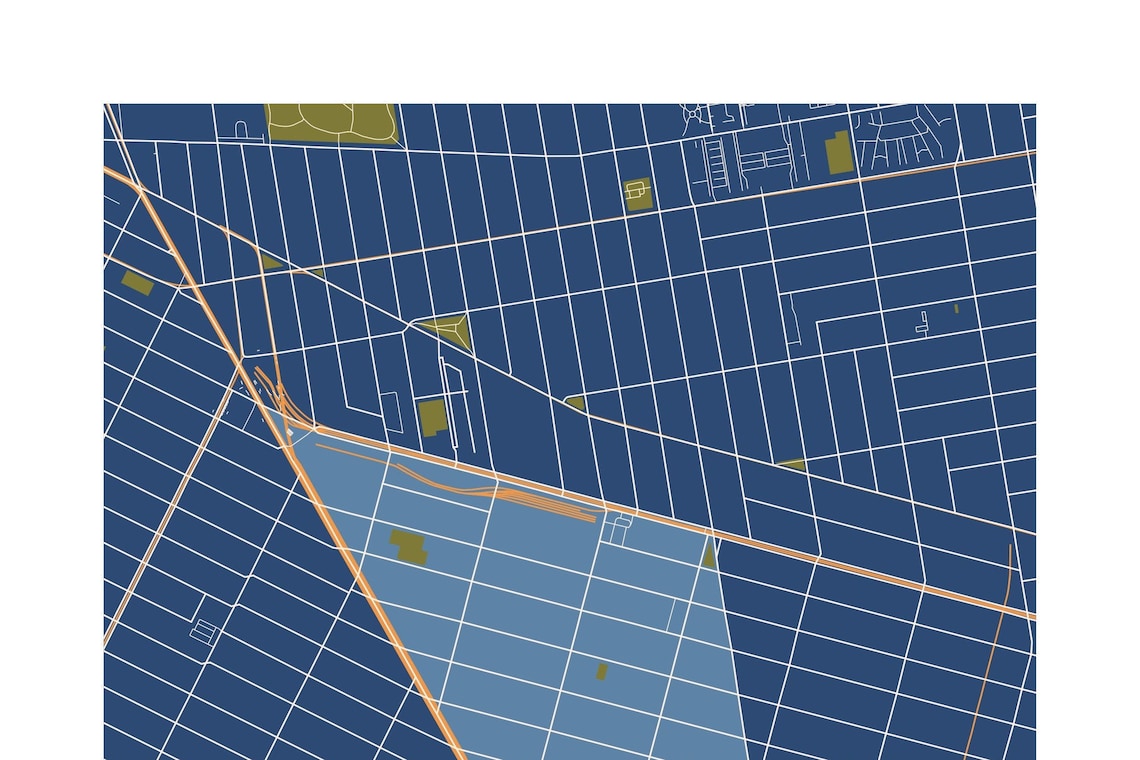 Prospect Heights Brooklyn Map Print / Unframed Paper Print - Etsy
