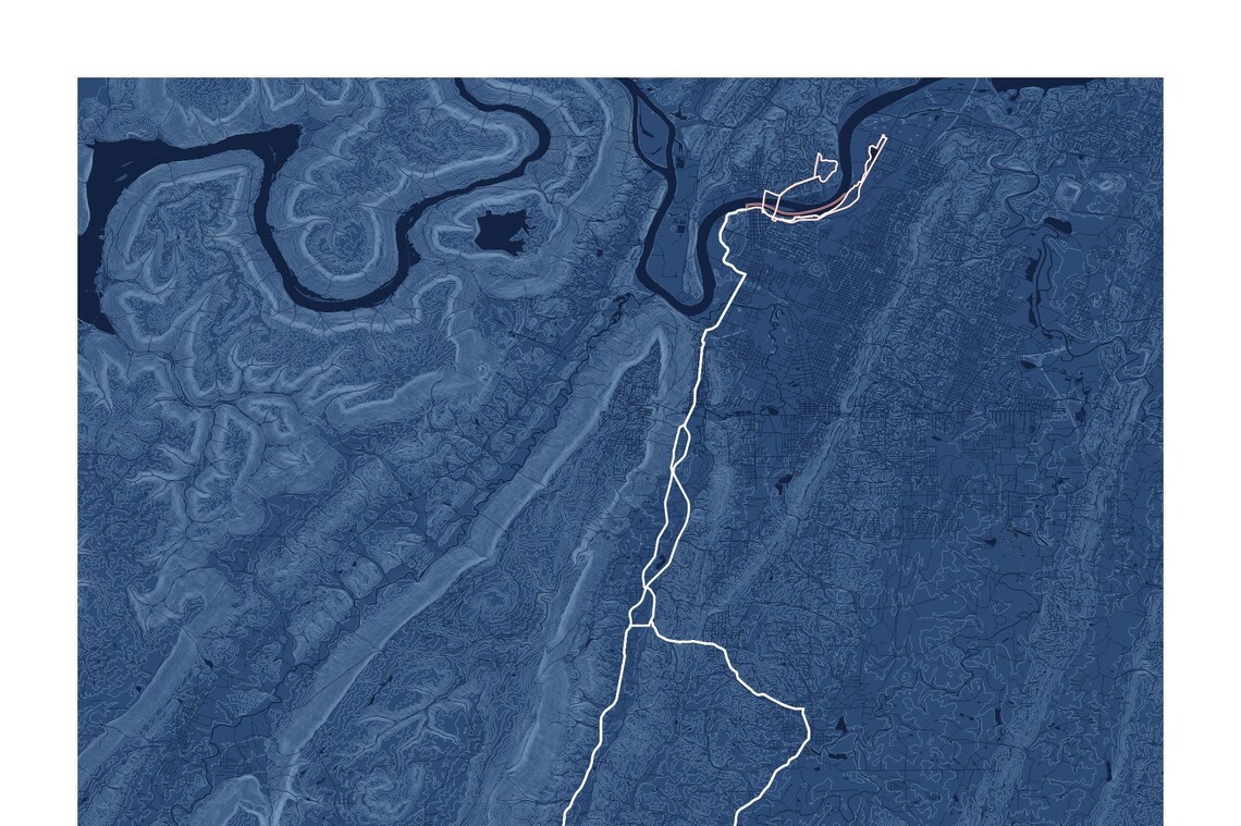Ironman Chattanooga Tennessee 2019 Map Print / Finisher Gift - Etsy