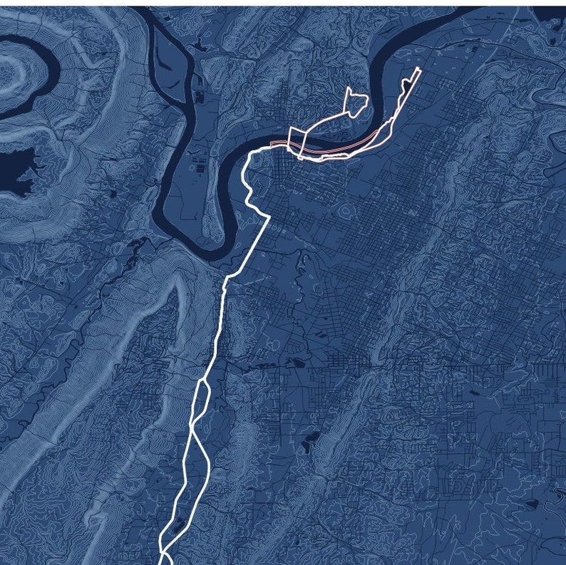 Ironman Chattanooga Tennessee 2019 Map Print / Finisher Gift - Etsy