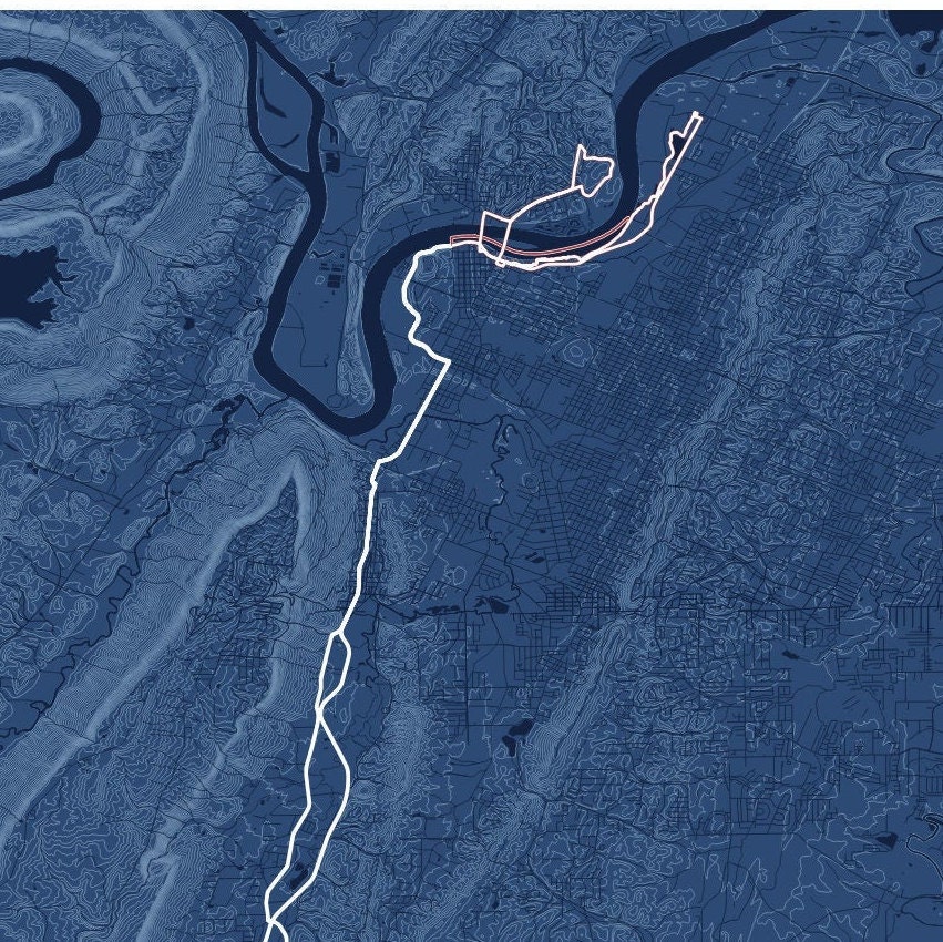 Ironman Chattanooga Tennessee 2019 Map Print / Finisher Gift - Etsy