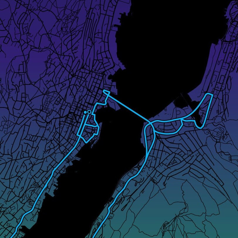 2019 Midnight Sun Marathon Map Print / Tromso Norway / - Etsy
