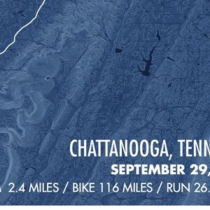 Ironman Chattanooga Tennessee 2019 Map Print / Finisher Gift - Etsy