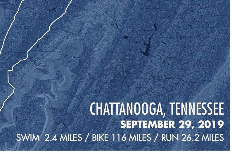 Ironman Chattanooga Tennessee 2019 Map Print / Finisher Gift - Etsy