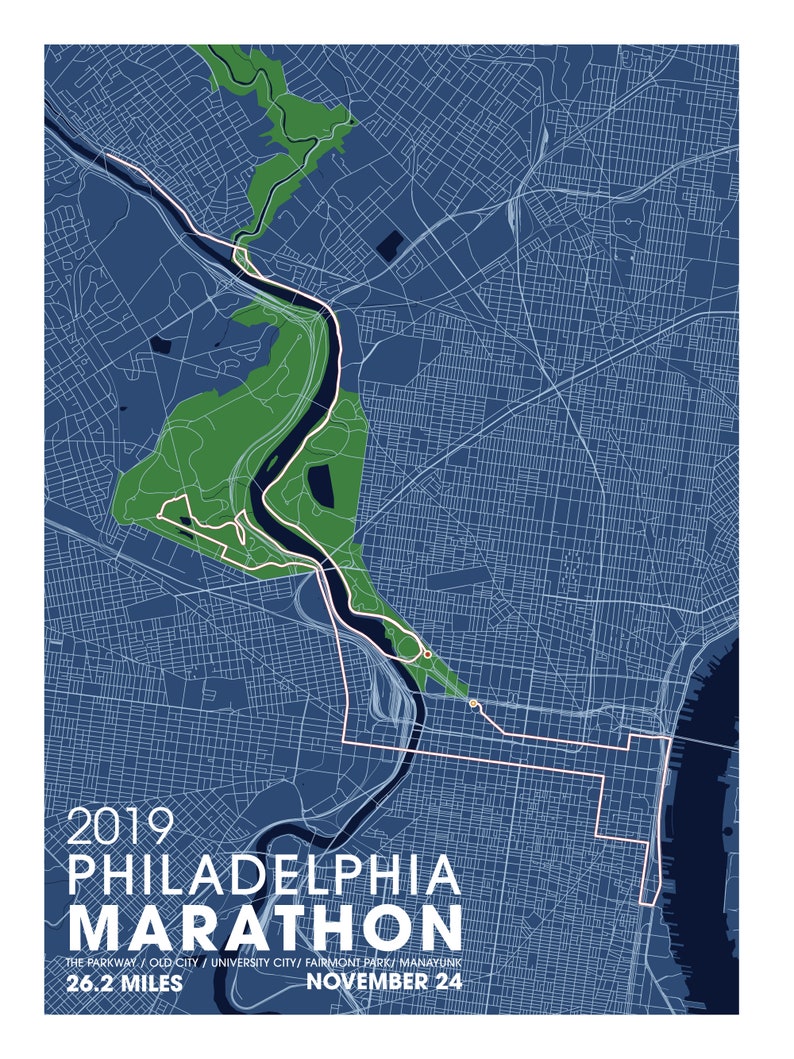 Philadelphia Marathon Route