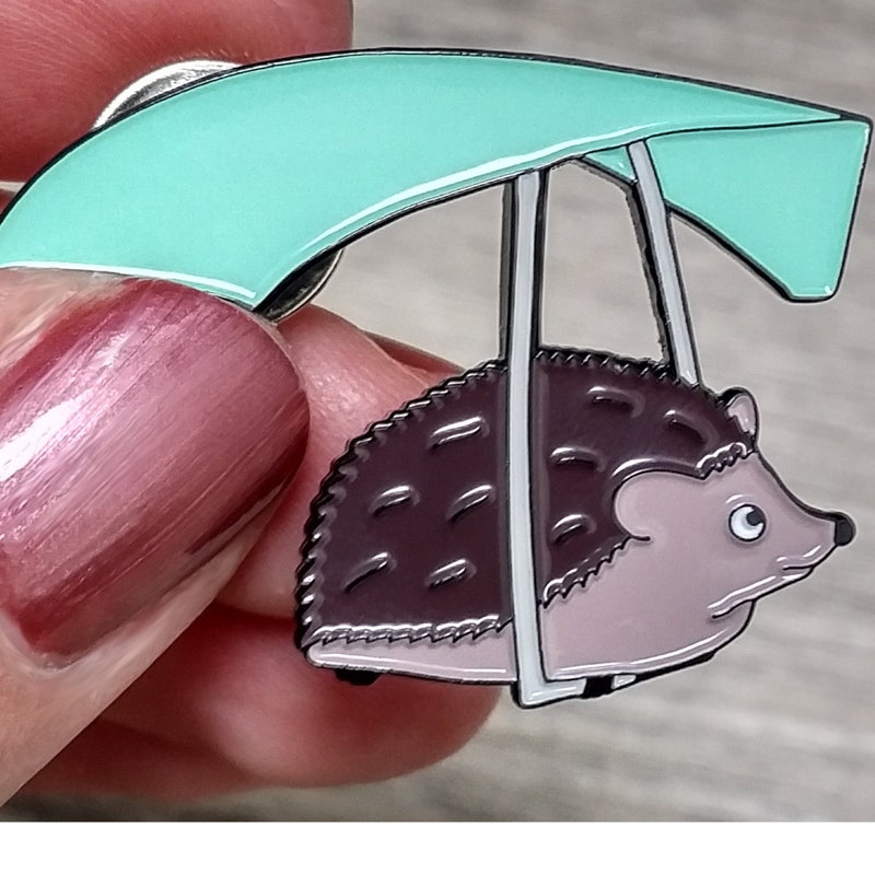 Hedgehog Pin - Etsy