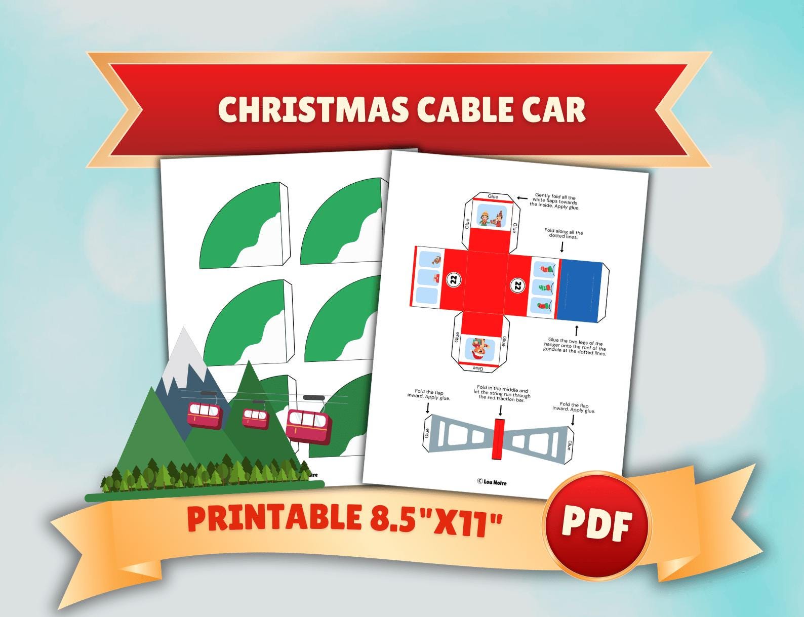 DIY Cable Car - Advent Calendar With a Charming Christmas Scene - 24 ...