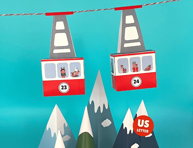 DIY Cable Car - Advent Calendar With a Charming Christmas Scene - 24 ...