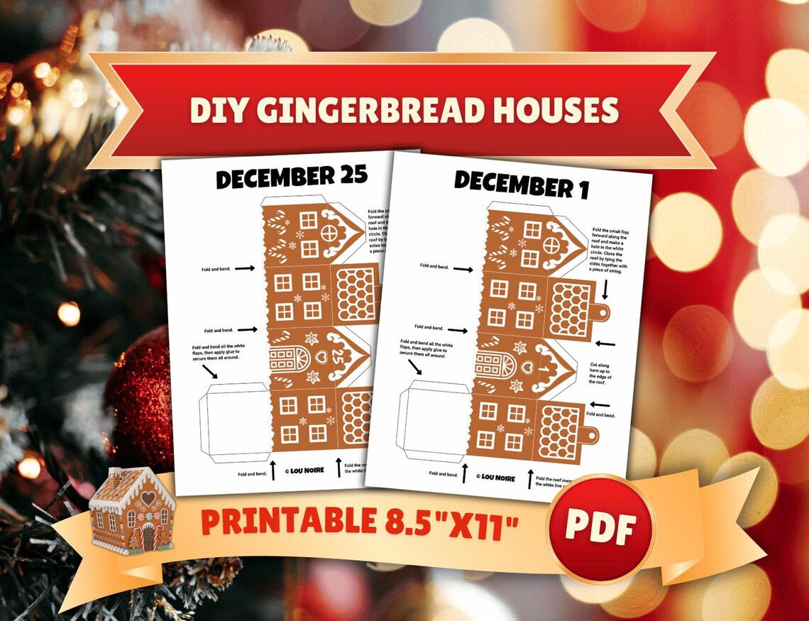 25 Printable Gingerbread House Templates - Create Your Own Cozy ...