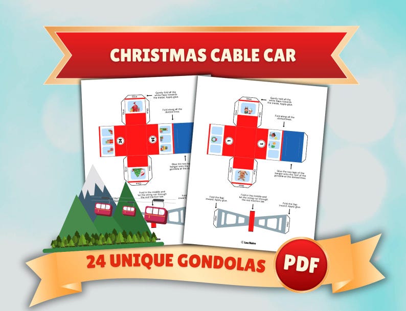 DIY Cable Car - Advent Calendar With a Charming Christmas Scene - 24 ...