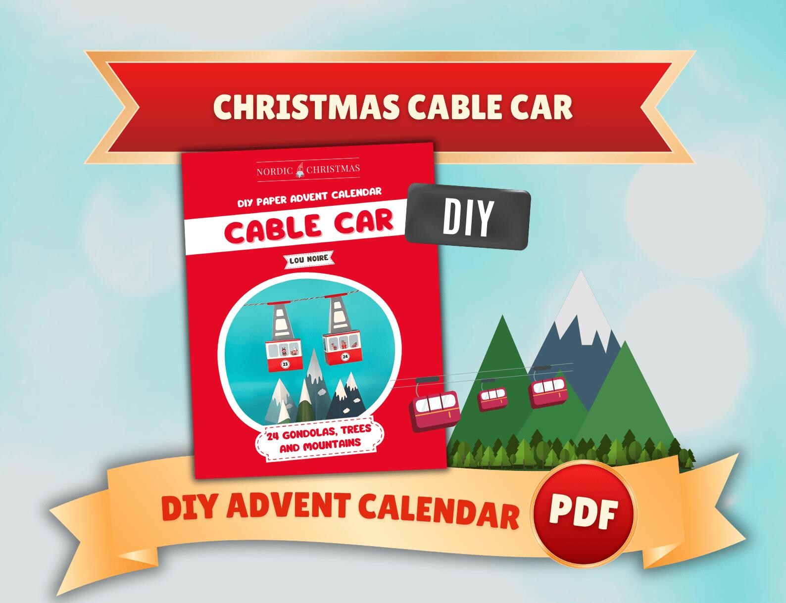 DIY Cable Car - Advent Calendar With a Charming Christmas Scene - 24 ...