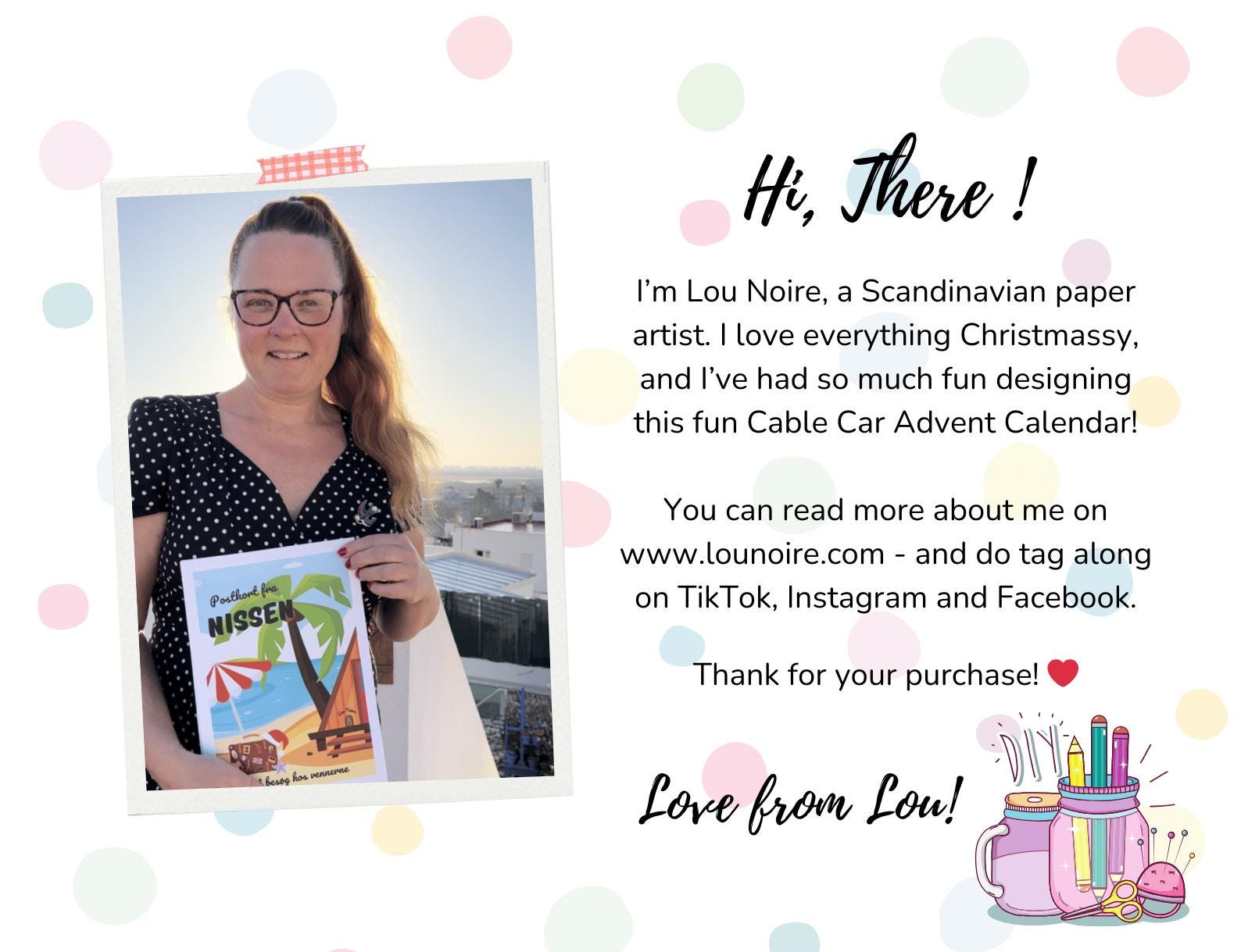 DIY Cable Car - Advent Calendar With a Charming Christmas Scene - 24 ...