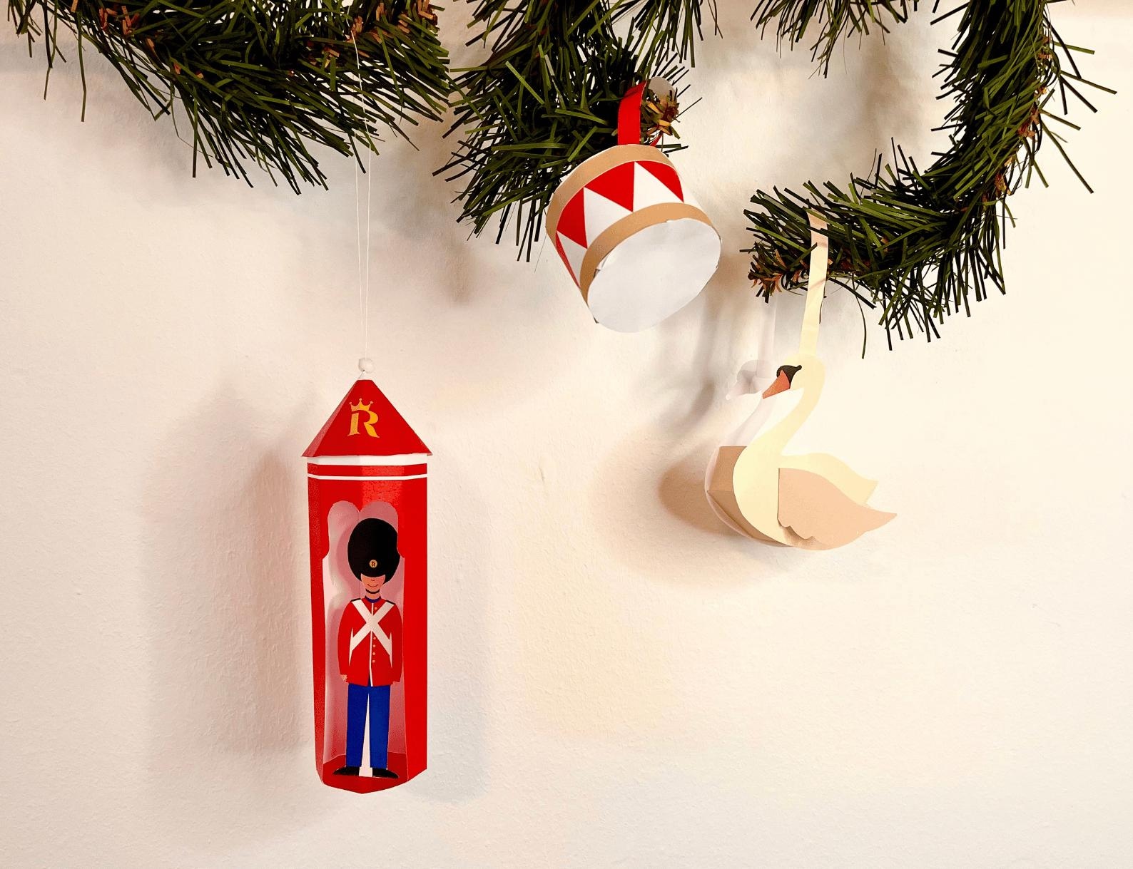 Nordic Christmas 3D Paper Crafts - DIY Scandinavian Ornaments - Royal ...