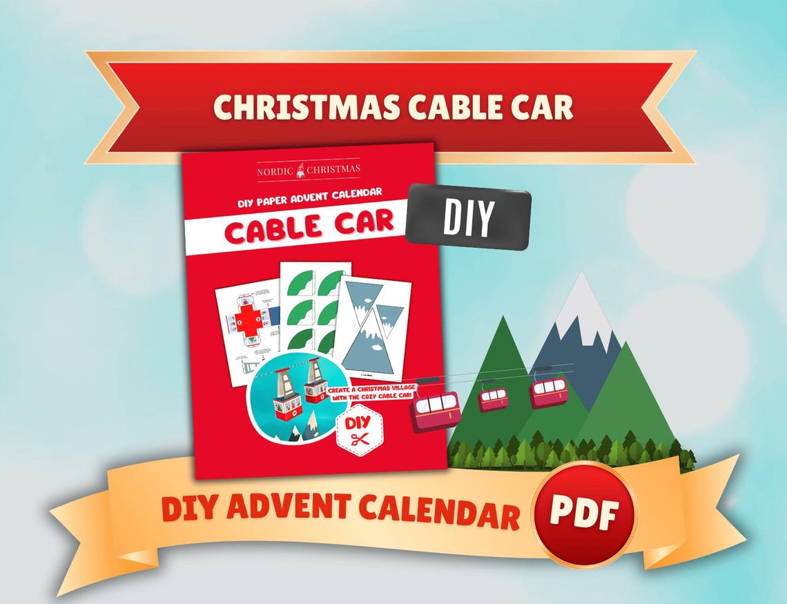 DIY Cable Car - Advent Calendar With a Charming Christmas Scene - 24 ...
