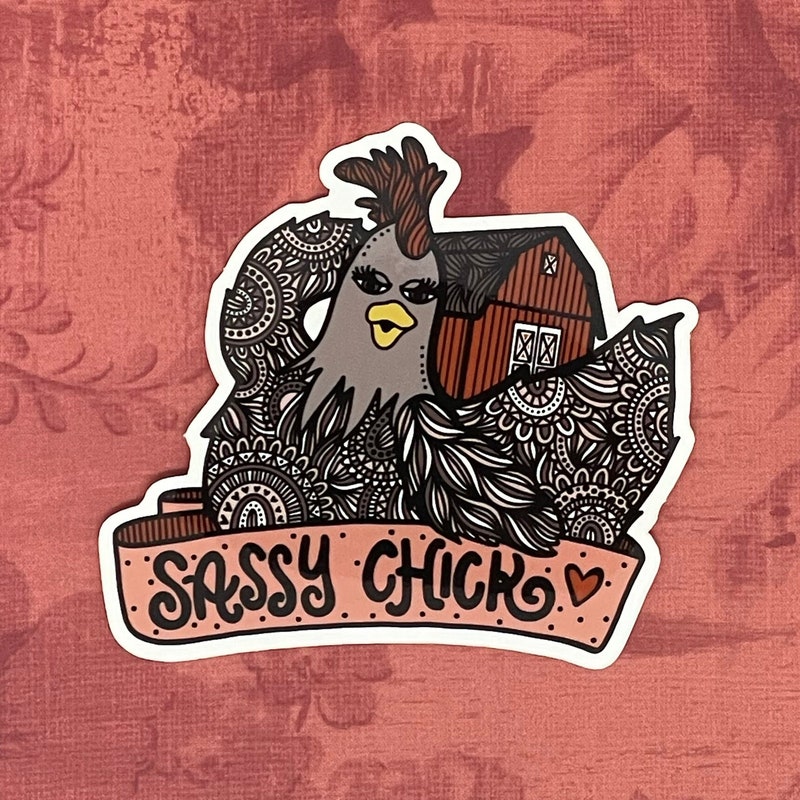 Zentangle Chicken - Etsy