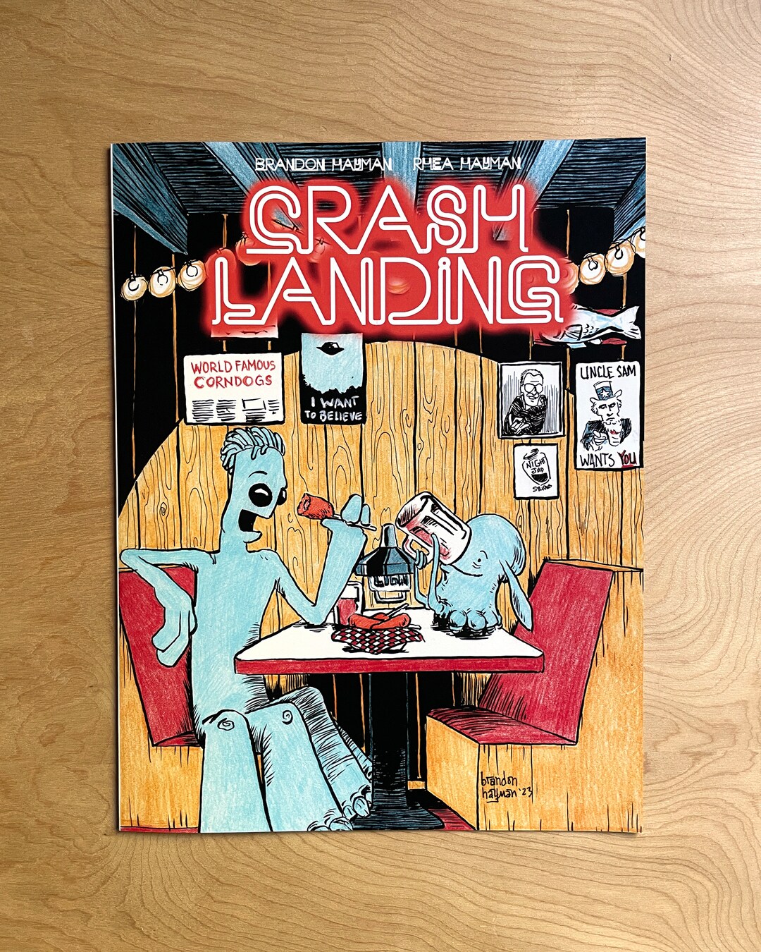 Crash Landing, Original Comic Book by Brandon Hayman - Etsy