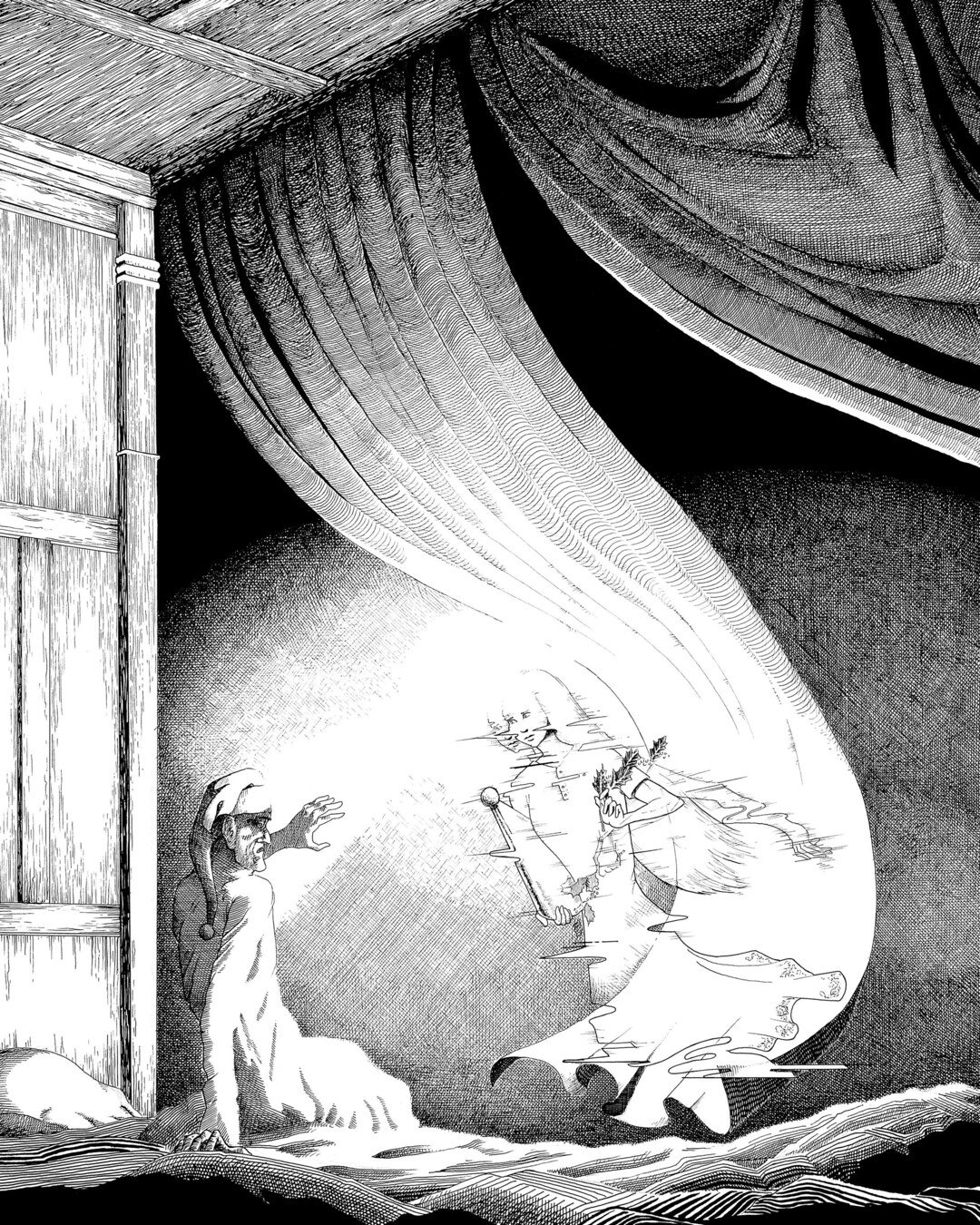 Foretold-charles Dickens' A Christmas Carol Fine Art Print-christmas ...