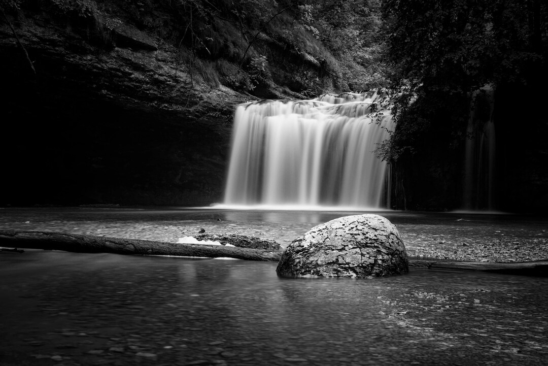 French Waterfalls Photograph, French Landscape Print, Jura Print - Etsy