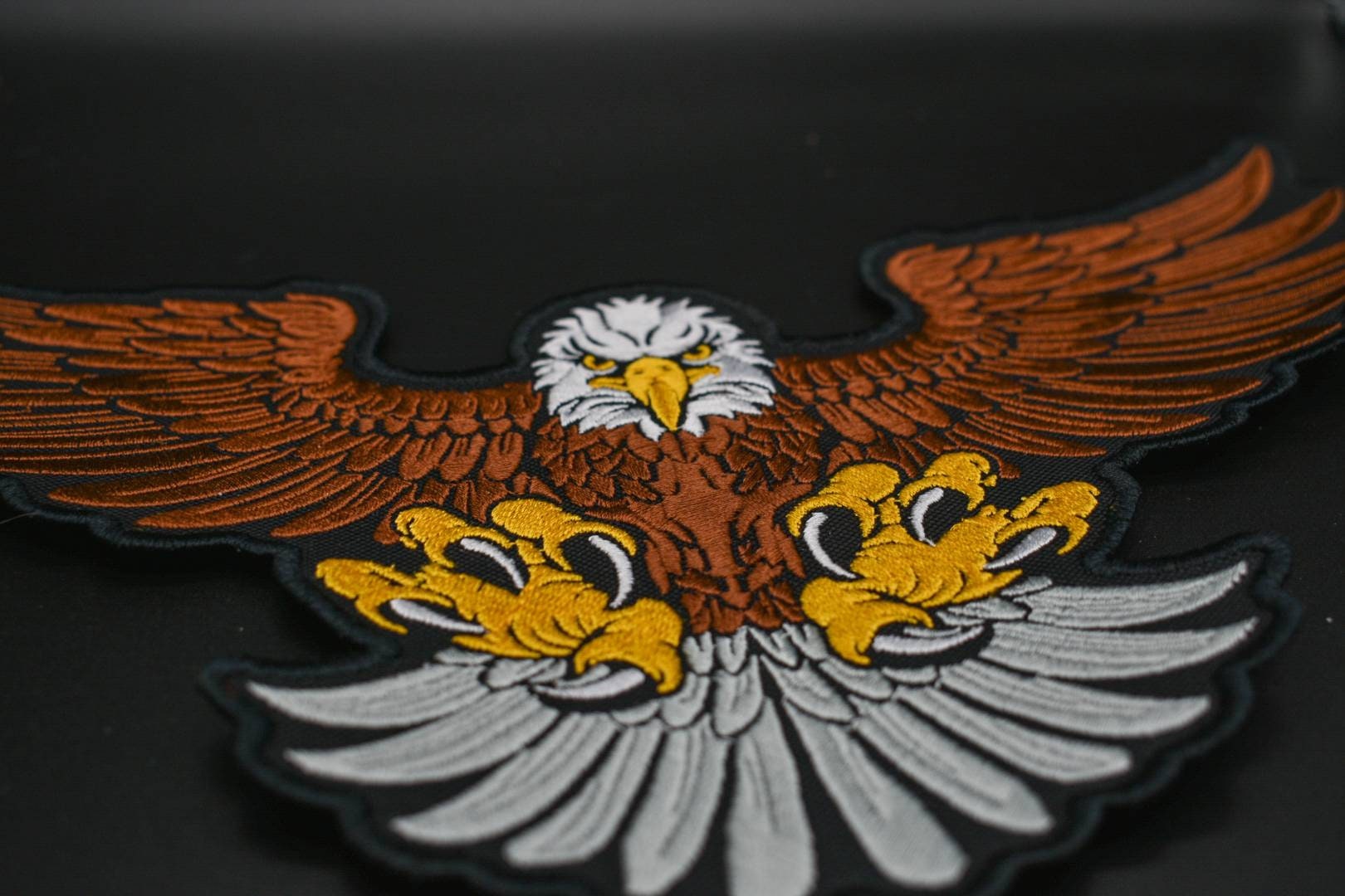 Large eagle patch Large Biker patch Rider patch Eagle | Etsy