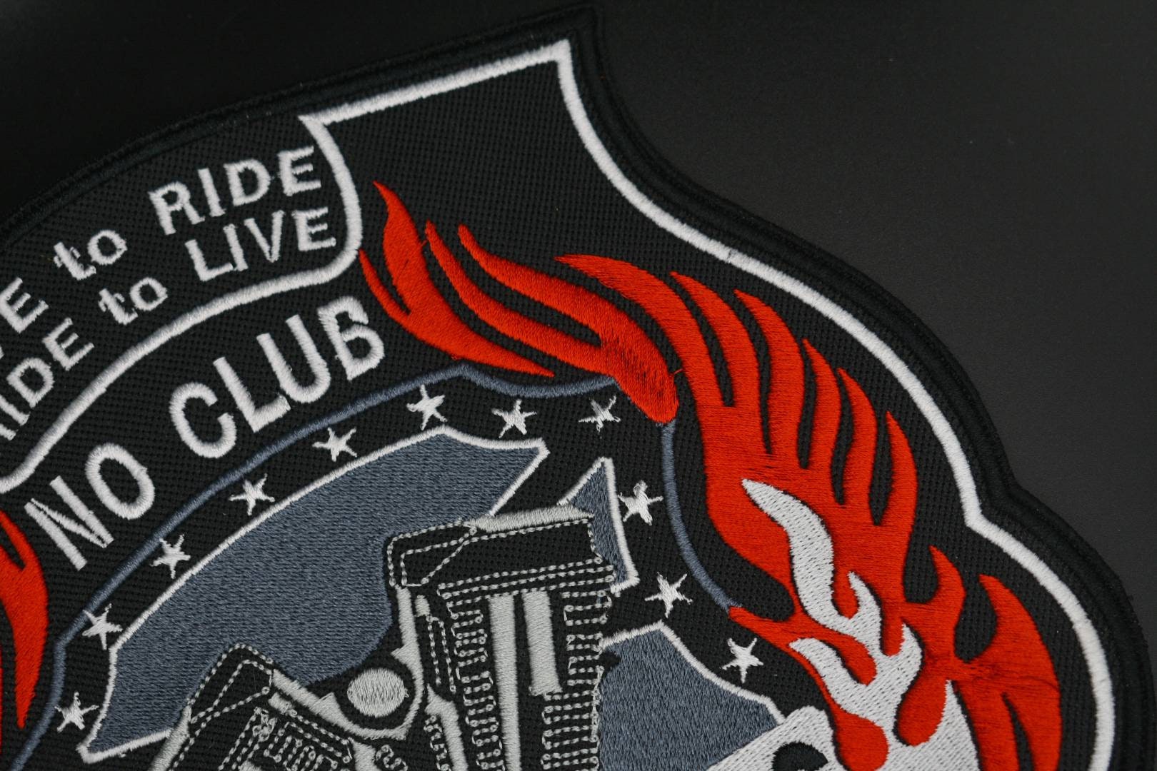 Large biker personalized patch Embroidered patch biker | Etsy