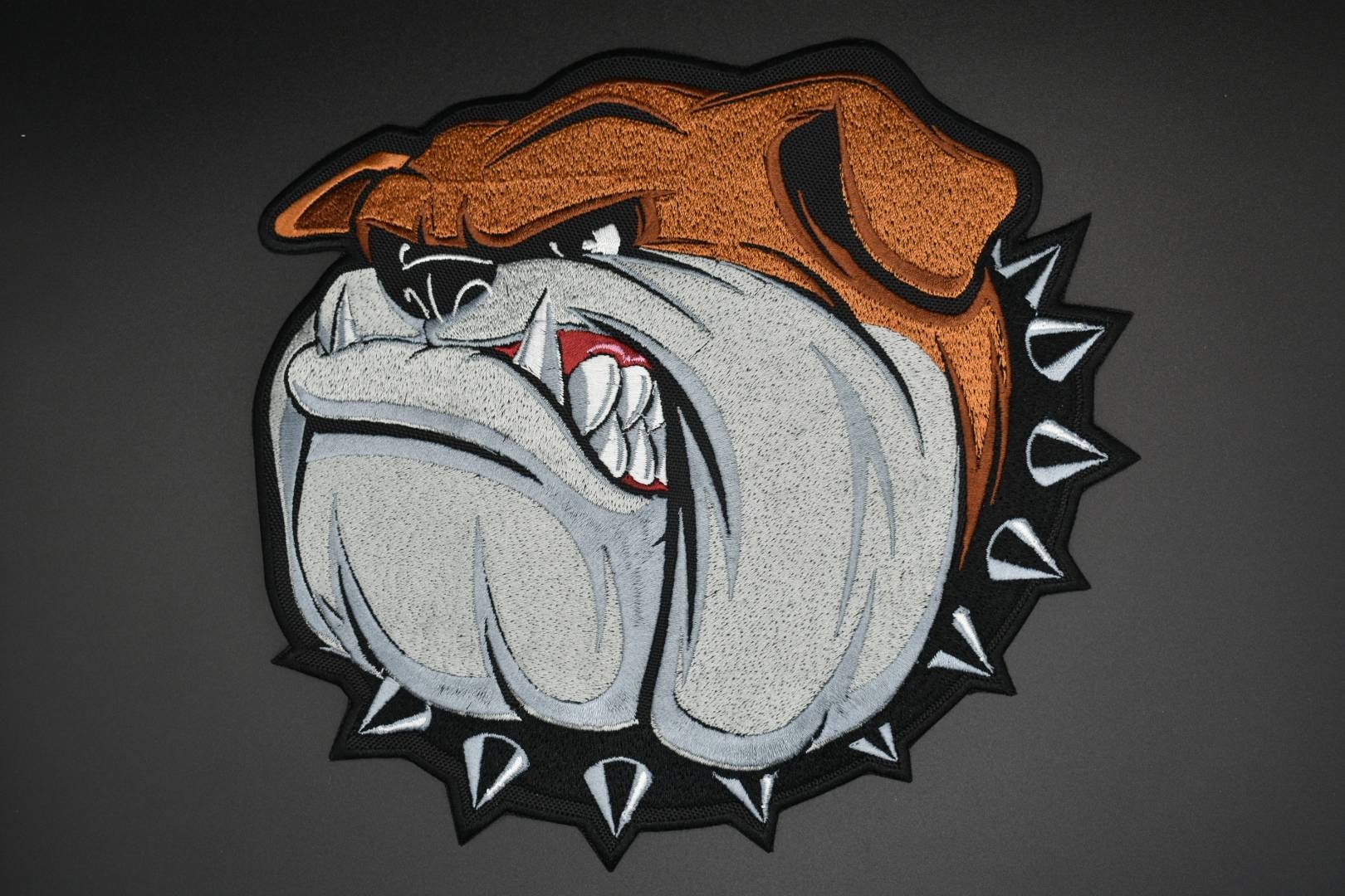 Large Bulldog Patch Large Dog Patch Embroidered Dog | Etsy