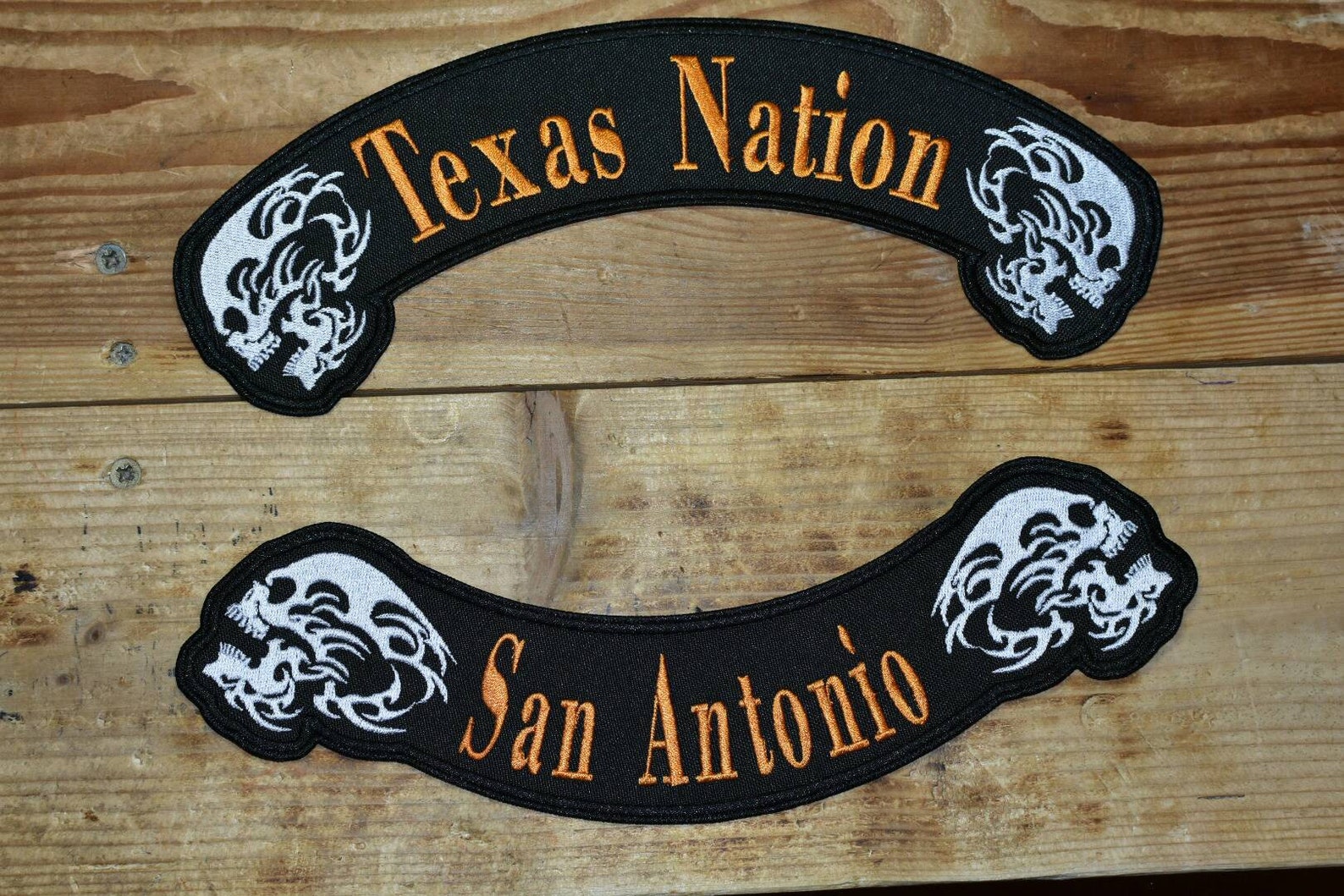 Custom skull rocker patch 1 or 2 psc for jackets. 5 size | Etsy