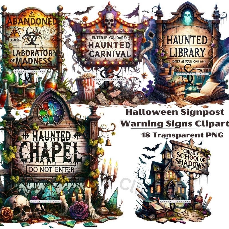 Beware Halloween Sign - Etsy